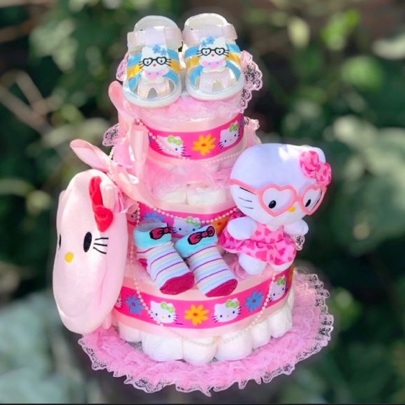 Pampers | Accessories | Girl Diaper Cake Baby Shower Gift | Poshmark